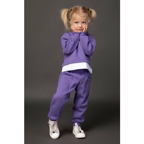 Комплект одежды LITTLE WORLD OF ALENA, размер 110, фиолетовый