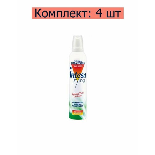 Intesa Мусс для вьющихся волос "Extra Strong Hold", 300 мл, 4 шт