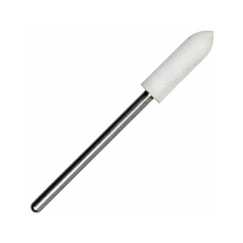 Сменная насадка для пилки для ногтей для маникюра и педикюра Irisk Professional полировочная, цилиндрический конус, диаметр 5 мм, белый, супер тонкая, 5