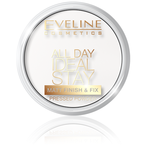 Eveline Cosmetics Пудра компактная All Day Ideal Stay Matt Finish & Fix 1 шт. White 60 12 г