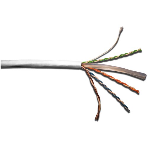 Кабель в бухте TWT UTP CAT6 LSZH (TWT-6UTP-LSZH), 305 м, белый