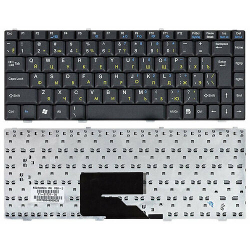 Клавиатура для ноутбука Roverbook Pro 551 черная
