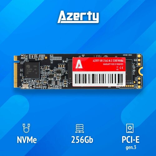 256 Гб Внутренний SSD диск Azerty BR M.2 NVMe 256G