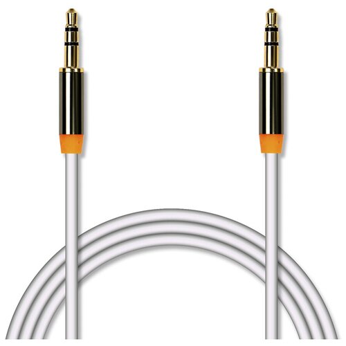 Кабель Jet.A mini jack 3.5 mm - mini jack 3.5 mm (JA-AC01), 1.5 м, белый