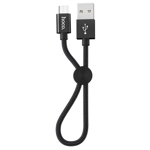 Кабель Hoco X35 Premium USB - microUSB, 0.25 м, 1 шт., черный