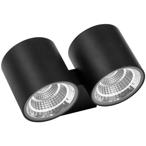 Lightstar Настенный светильник Paro 362674 светодиодный, 32 Вт, лампы: 4 шт., цвет арматуры: черный, цвет плафона черный