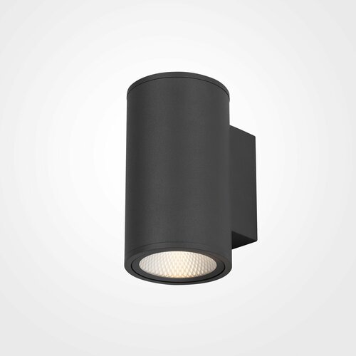 Уличный настенный светильник Maytoni Shim O303WL-L10GF3K, LED, 10Вт, кол-во ламп:2шт, Серый