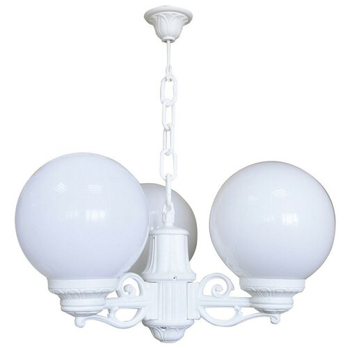 Fumagalli Уличный светильник Globe 250 G25.120.S30.WYE27, E27, 60 Вт, цвет арматуры: белый, цвет плафона белый