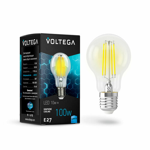 Voltega Светодиодная лампа Voltega General purpose bulb E27 10W [7101]