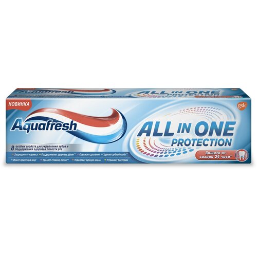 Набор из 3 штук Зубная паста Aquafresh All-in-One Protection 75мл