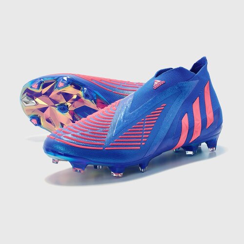 Бутсы adidas Predator Edge+, размер 8 UK, синий, розовый