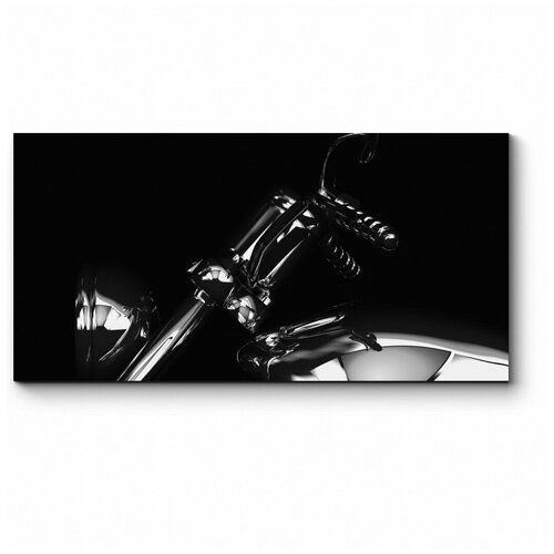 Модульная картина Силуэт мотоцикла 100x50