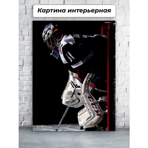 Картина 30х40 Хоккей Хоккеист