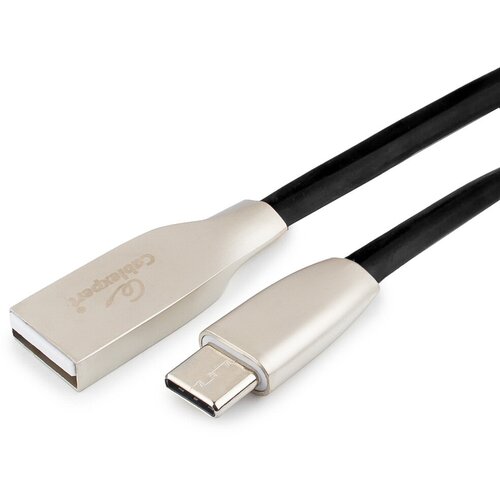 Кабель Cablexpert Gold USB - USB Type-C (CC-G-USBC01), 1.8 м, 1 шт., серебристый