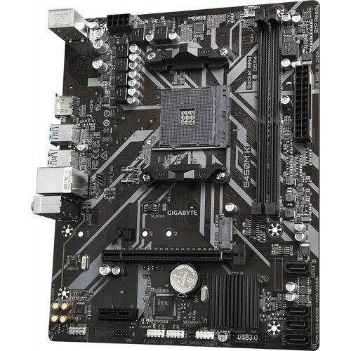 Материнская плата GIGABYTE B450M K, SocketAM4, AMD B450, mATX, Ret