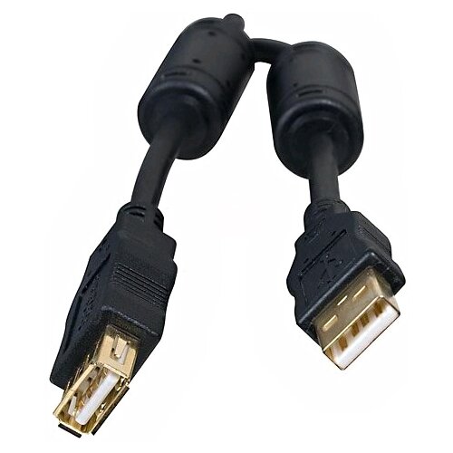 Удлинитель 5bites USB - USB (UC5011-050A), 5 м, черный