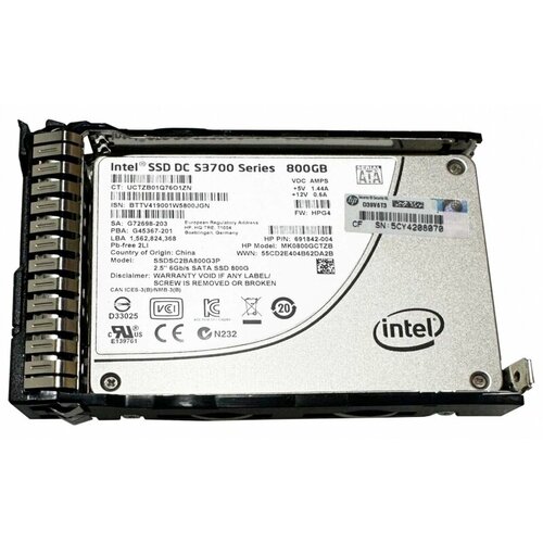 Жесткий диск HP 804599-B21 800Gb SATAIII 2,5" SSD