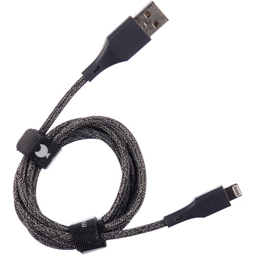 Дата-кабель moonfish MF-CAL-002 (USB-A - Lightning, тканевое плетение, цвет серый)