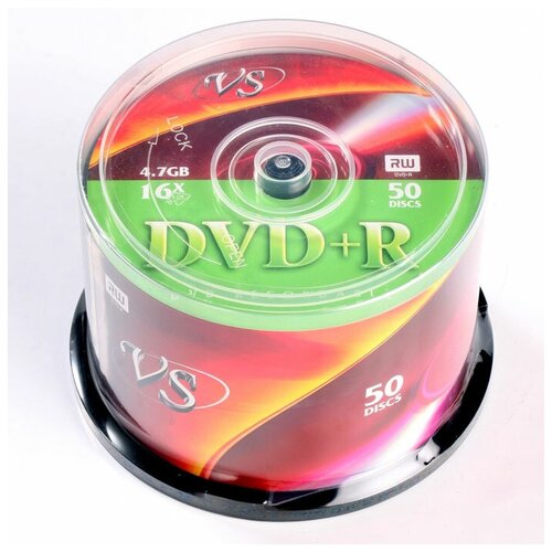 Диск DVD+R VS 4.7 Gb, 16x, Cake Box (50), (50/250) 20472 {VSDVDPRCB5001}