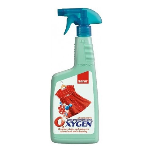 Пятновыводитель Sano Oxygen Spray, 750 мл, 800 г, универсальное, для цветных тканей