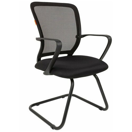 Офисный стул, конференц-кресло CHAIRMAN 698 V, ткань/сетка, черный