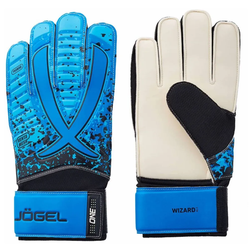 Вратарские перчатки Jogel, размер 9, белый, голубой