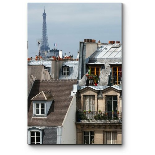 Модульная картина Классические домики старого Парижа 30x45