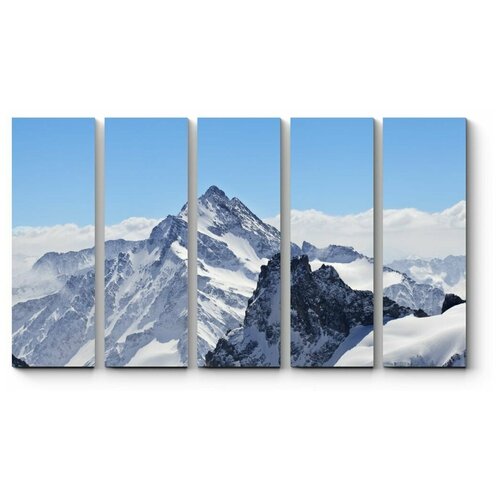 Модульная картина Зимний пейзаж на Маттерхорне 100x60