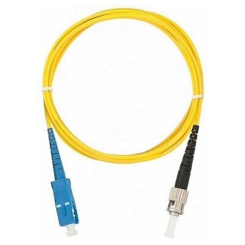 Патч-корд оптический (optic patch cord) ST/UPC-SC/UPC SM 9/125 одномодовый (singlemode, sm) 2 метра