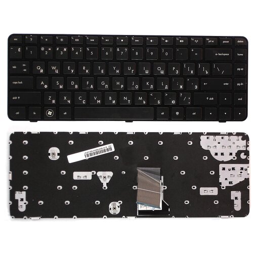 Клавиатура для ноутбука HP V115126AS1 черная с рамкой