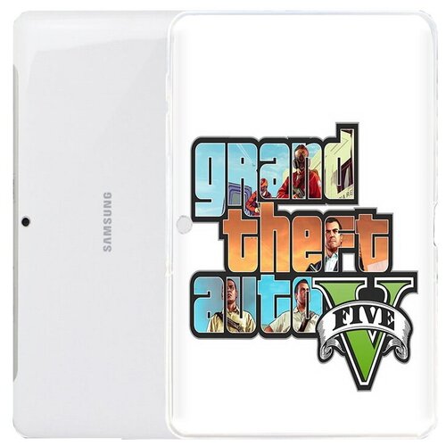 Чехол задняя-панель-накладка-бампер MyPads игра гта для Samsung Galaxy Tab 2 10.1 P5100/P5110 противоударный