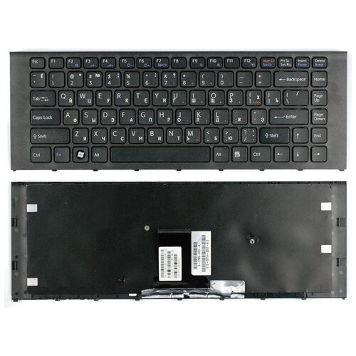 Клавиатура для ноутбука Sony Vaio VPCEA3S1R/P черная с рамкой