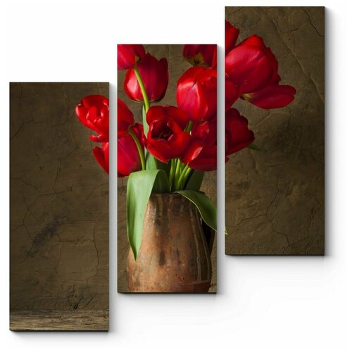 Модульная картина Прекрасные тюльпаны 70x75
