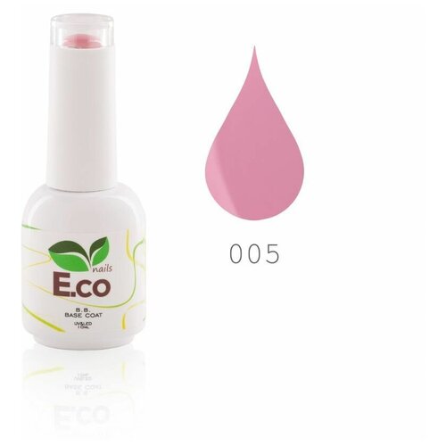 E.co nails Базовое покрытие BB-base Gel, 005, 10 мл