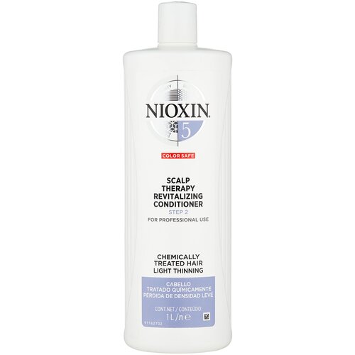 Nioxin кондиционер Scalp Therapy Conditioner System 5 для химически обработанных с тенденцией к истончению волос, 1000 мл