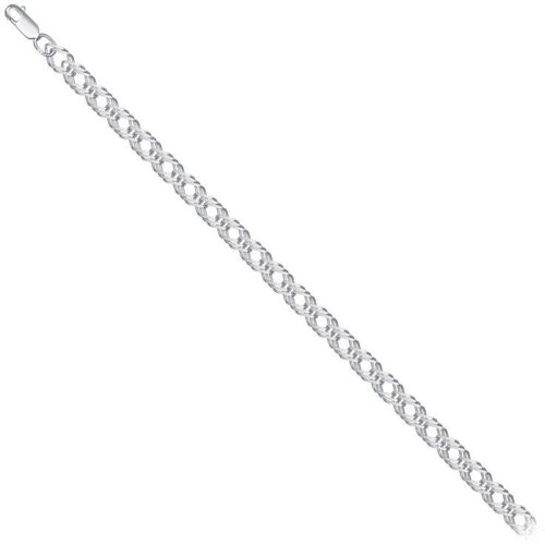 Браслет-цепочка Krastsvetmet Браслет из серебра НБ22-203-3 диаметром проволоки 0,7 р.22, серебро, 925 проба, родирование, длина 22 см.