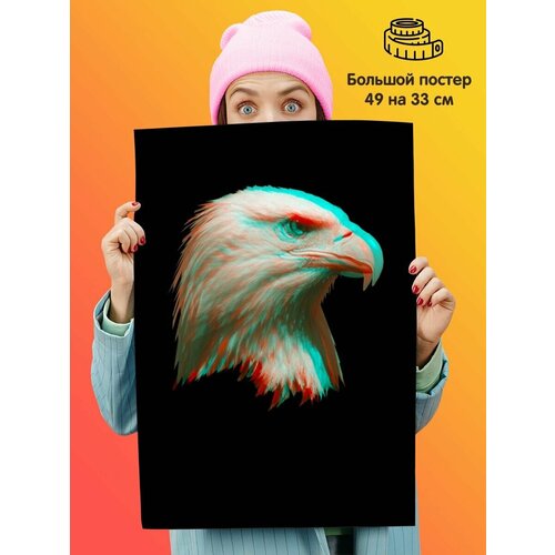 Постер плакат 3D Орел