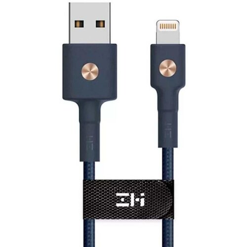Комплект 5 штук, Кабель USB - Lightning, 1 м, Xiaomi ZMI, синий, AL803 Blue