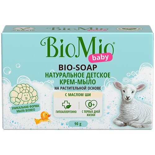 BioMio BABY. BIO CREAM-SOAP Детское крем-мыло, 3 штуки по 90 г.