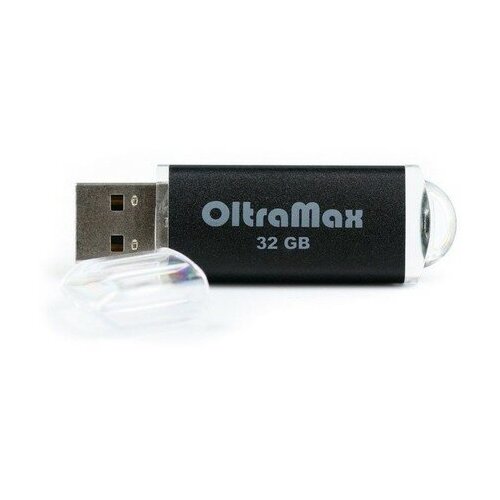 Флешка OltraMax 30, 32 Гб, USB2.0, чт до 15 Мб/с, зап до 8 Мб/с, чёрная