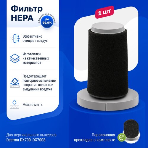 Фильтр для вертикального пылесоса Xiaomi, Deerma DX700, DX700S, Enchen Vacuum Cleaner V2