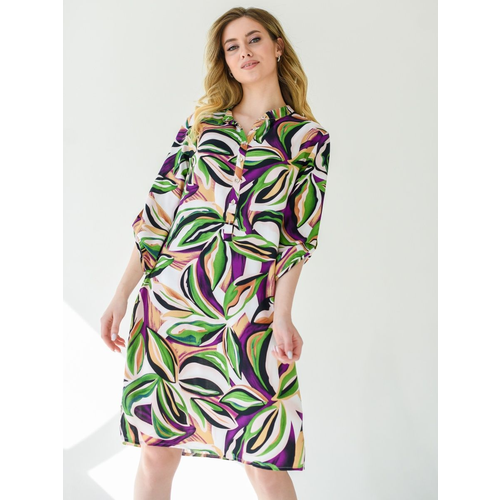 Платье Текстильный Край, размер 52, фиолетовый
