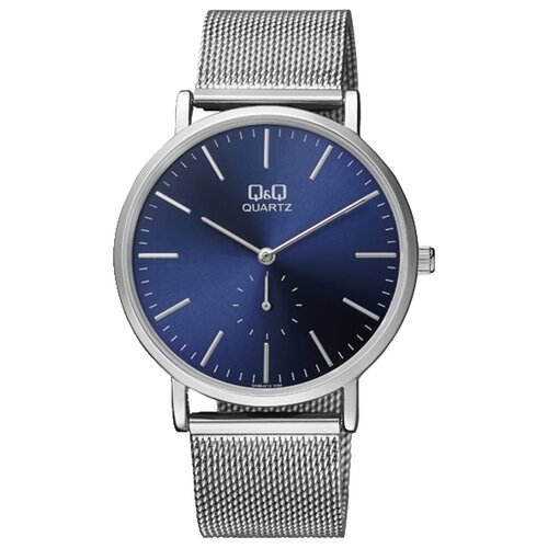 Наручные часы Q&Q, синий, серебряный