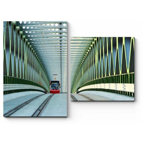 Модульная картина Братиславский трамвайный мост120x90