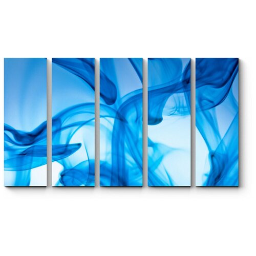 Модульная картина Многогранный синий 100x60