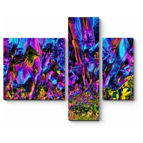 Модульная картина Уникальные цвета кристаллов 110x91