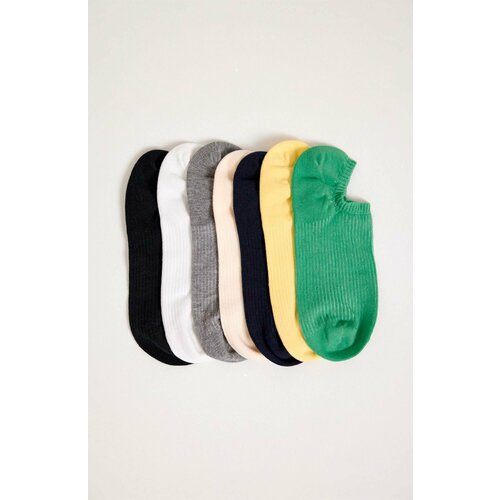 Носки Katia & Bony, 7 пар, размер 43/45, зеленый, черный, желтый, белый, серый, мультиколор
