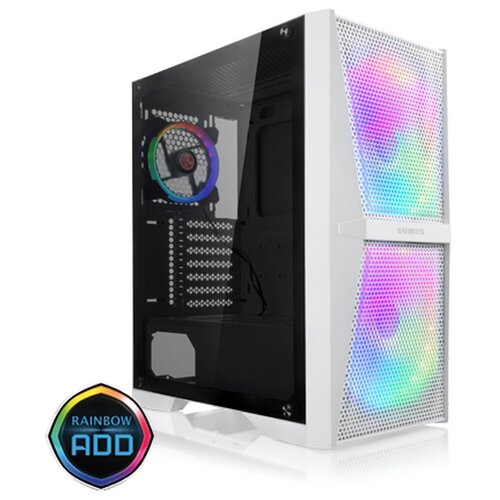 Корпус компьютерный Raijintek SILENOS MS PRO WHITE 0R20B00207, ATX; M-ATX; Mini-ITX, USB3.0x2, Type Cx1, HD Audiox1