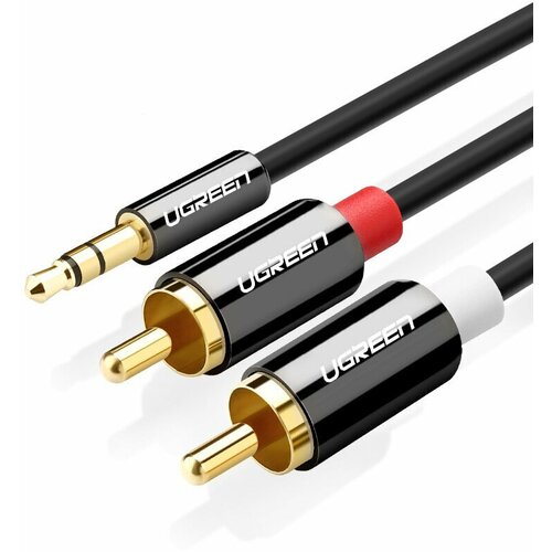 AUX Кабель Mini-Jack-2RCA (папа-папа) UGREEN 3 метра