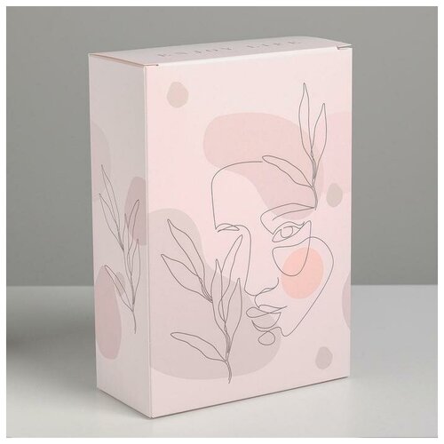Дарите Счастье Коробка подарочная складная, упаковка, «Love», 16 х 23 х 7.5 см
